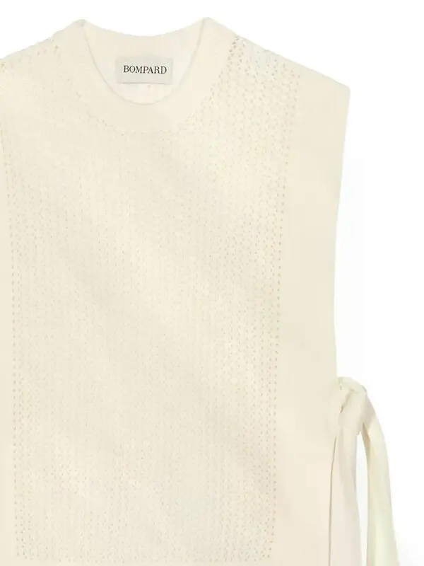 Eric Bompard Hooded Pointelle Knit Top