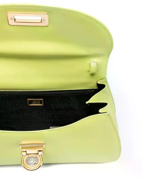Versace 1990s Turn-lock Leather Clutch