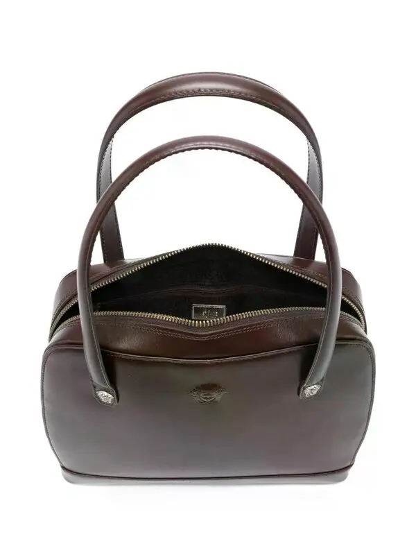 Versace 1990s Leather Tote Bag