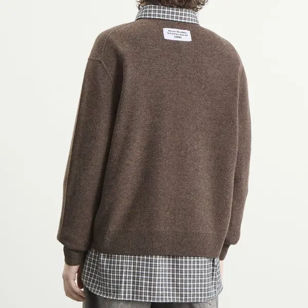 Acne Studios Cashmere Crew Neck Sweater - Walnut Brown
