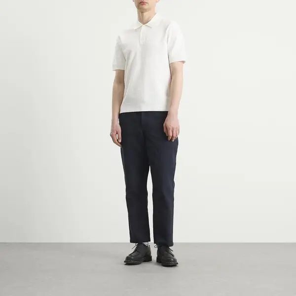 WAX LONDON Naples Retro Diamond Knit Polo