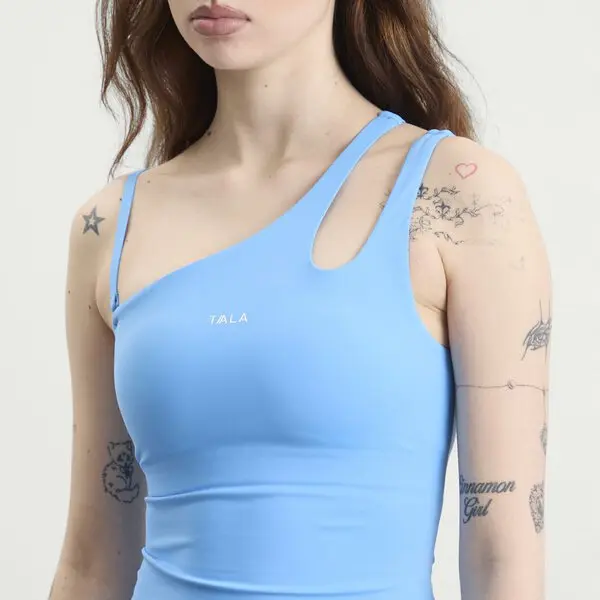 TALA Skinluxe Asymmetrical Vest - Sky Blue