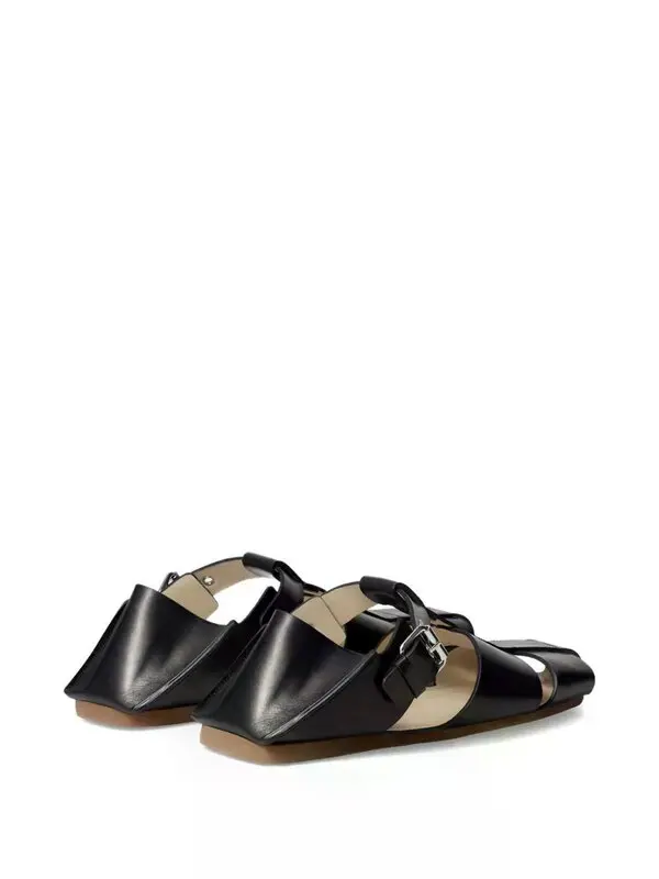 LEMAIRE Fisherman Slip-on Leather Sandals With Buckle Fastening