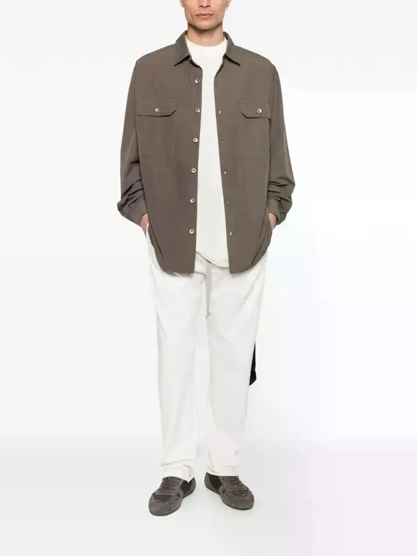 Rick Owens Flap-pocket Shirt - Brown
