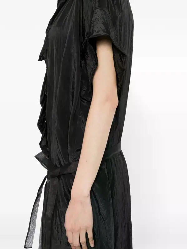 GAZ DE LIN Tied-waist Midi Dress