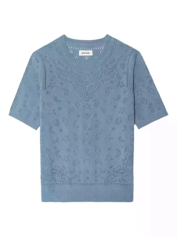 Zadig&Voltaire Cut-out Pattern Crew Neck Sweatshirt