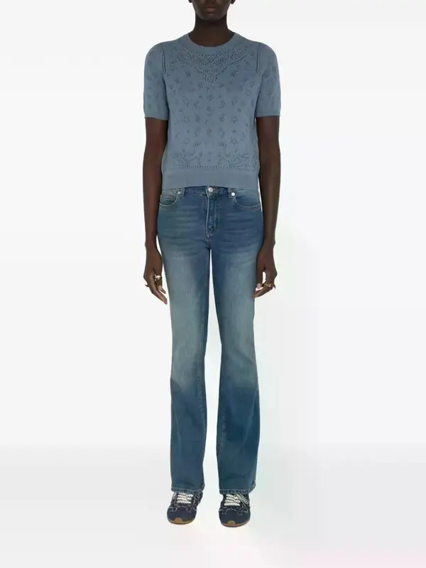 Zadig&Voltaire Cut-out Pattern Crew Neck Sweatshirt