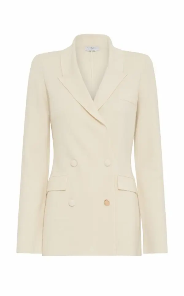 Gabriela Hearst Ceto Knit Blazer - Ivory