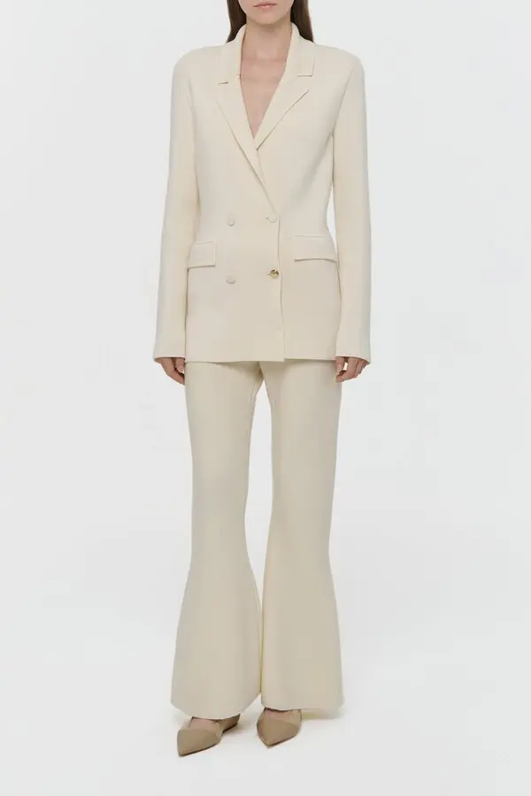 Gabriela Hearst Ceto Knit Blazer - Ivory