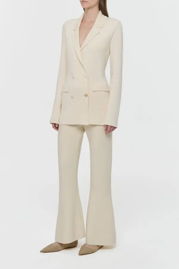 Gabriela Hearst Ceto Knit Blazer - Ivory