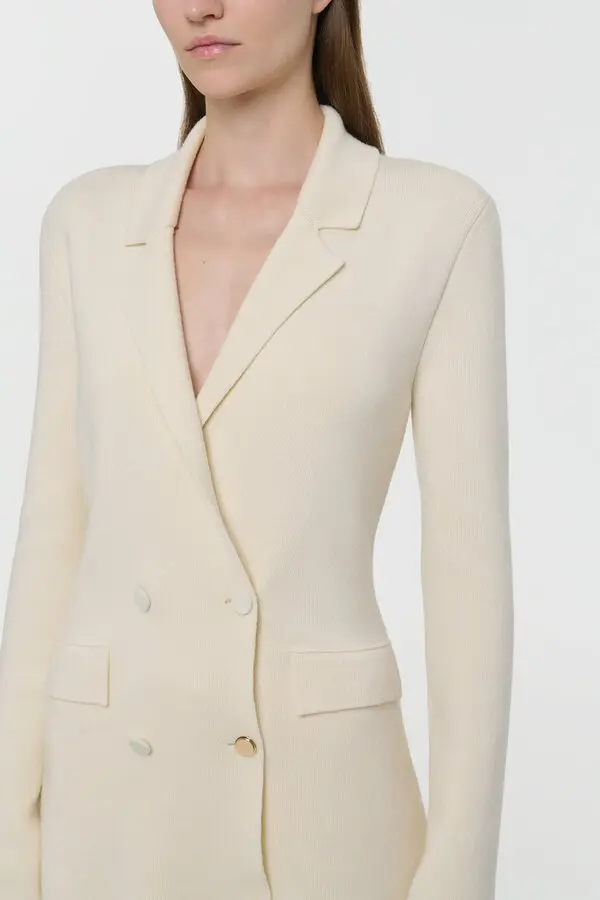 Gabriela Hearst Ceto Knit Blazer - Ivory