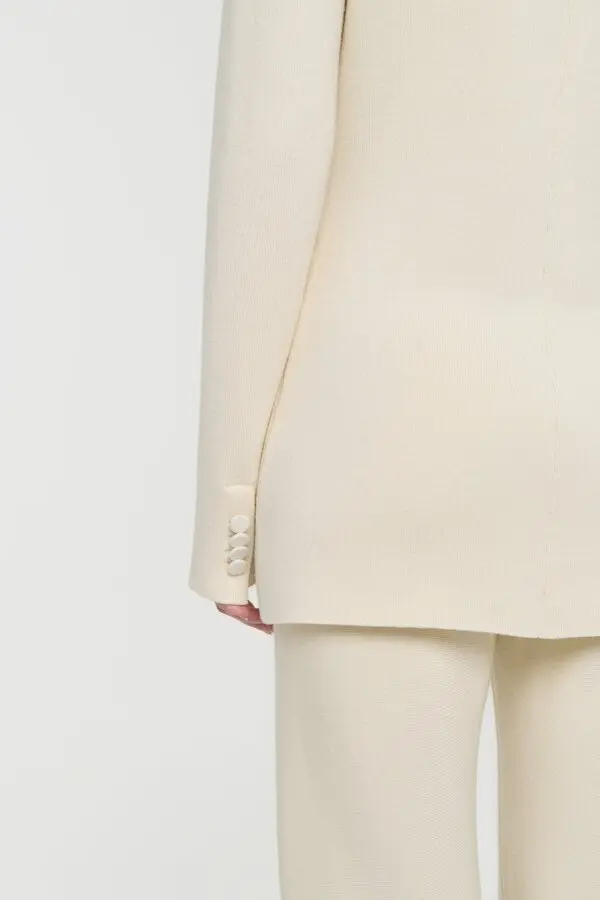 Gabriela Hearst Ceto Knit Blazer - Ivory