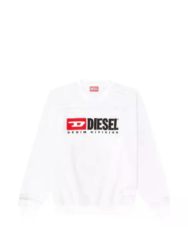 DIESEL S-boxt-v1 Logo-detail Sweatshirt - White