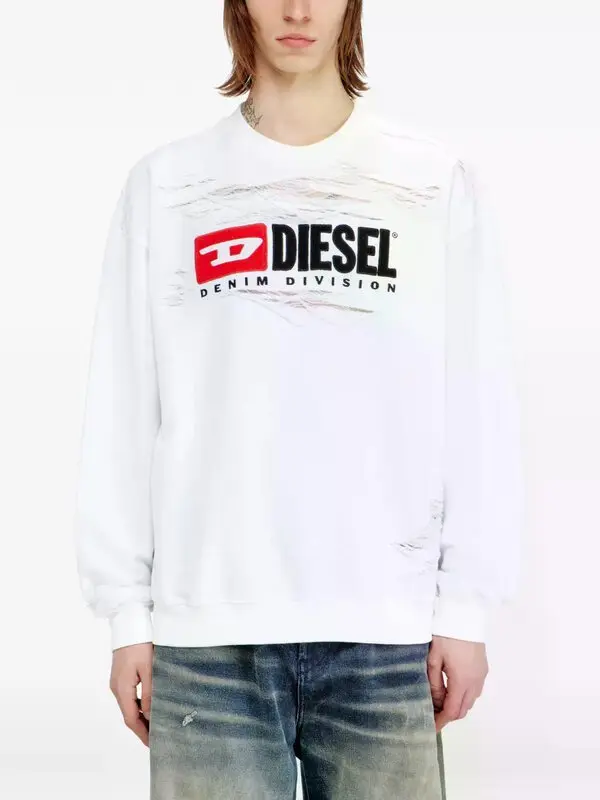 DIESEL® Logo-detailed Sweatshirt - White