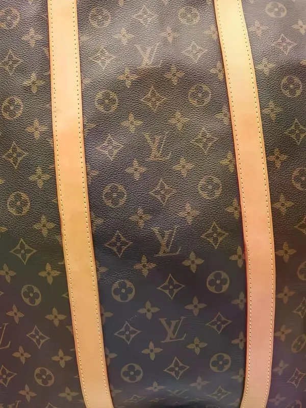 LOUIS VUITTON 1997 Monogram Leather Boston Tote - Brown