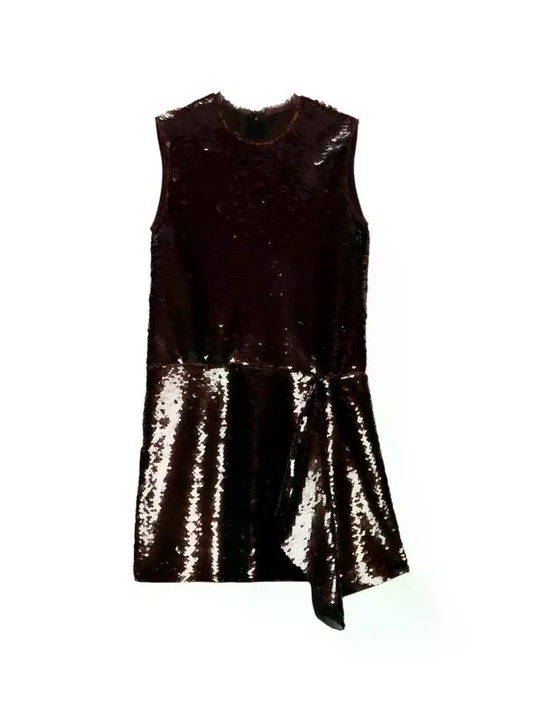 MSGM Sequin Mini Dress - Brown