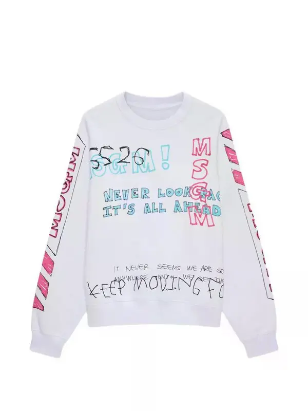 MSGM Graphic Print Sweatshirt