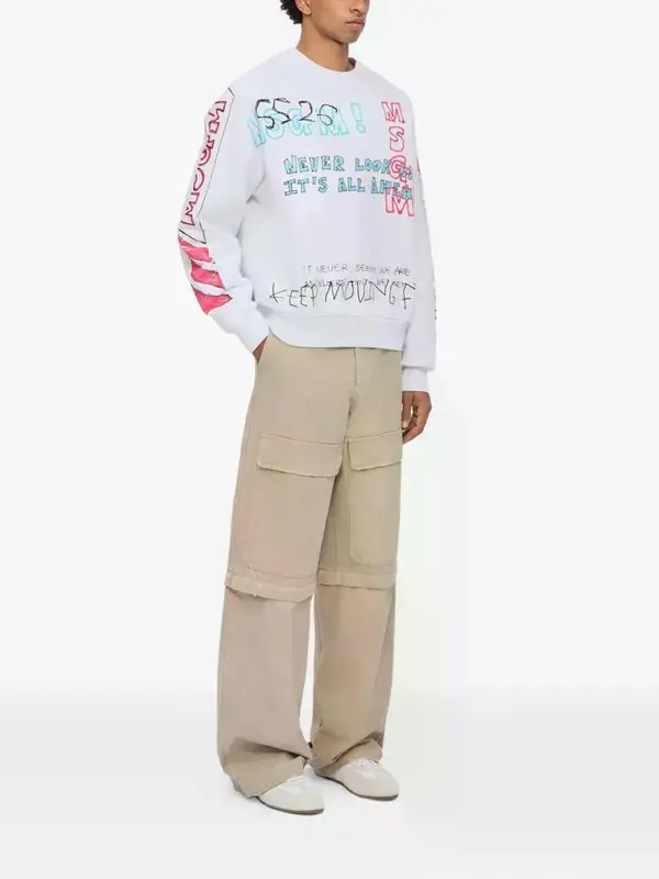 MSGM Graphic Print Sweatshirt