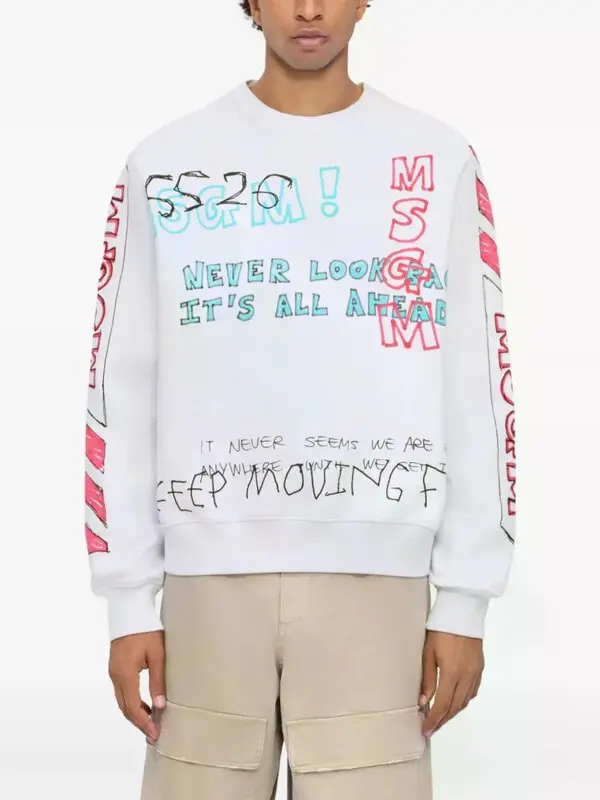 MSGM Graphic Print Sweatshirt