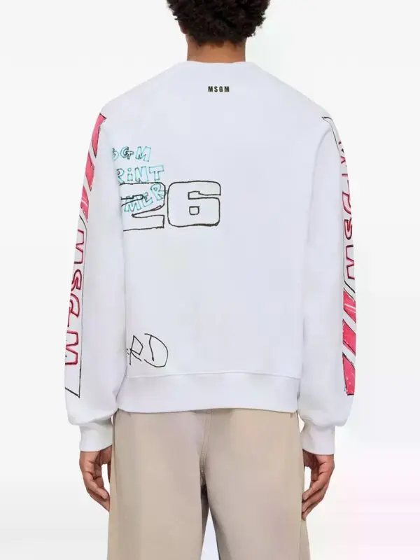 MSGM Graphic Print Sweatshirt