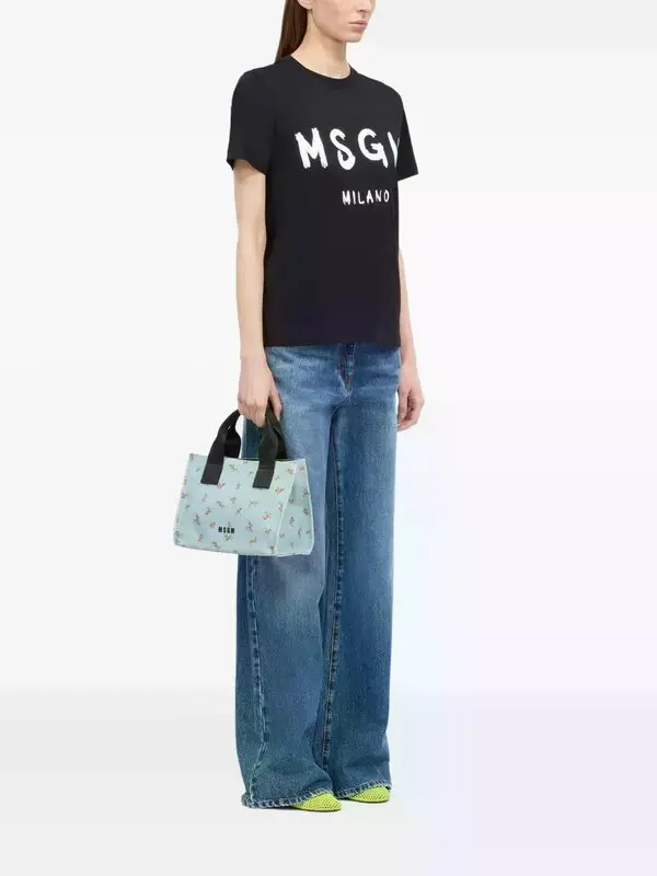 MSGM Floral-print Tote Bag