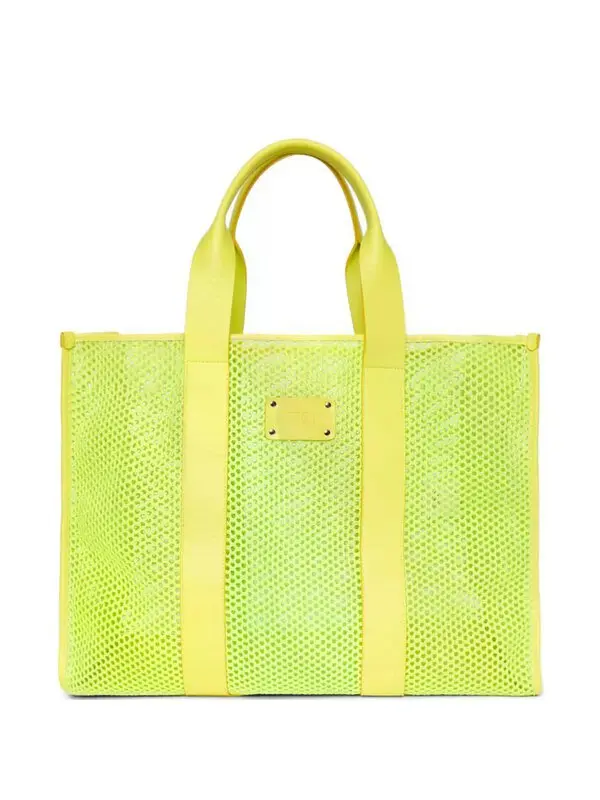 MSGM Logo-detail Tote Bag - Green
