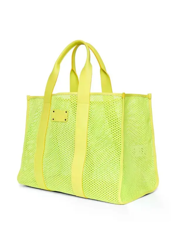 MSGM Logo-detail Tote Bag - Green