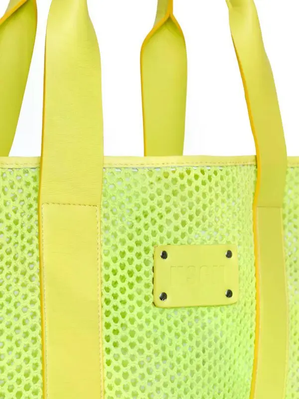 MSGM Logo-detail Tote Bag - Green