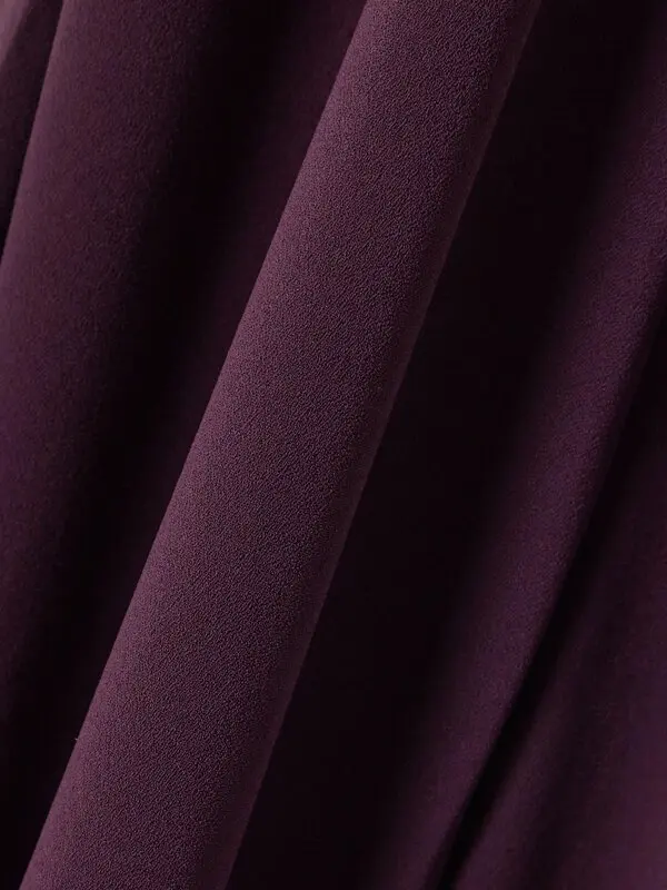 Solace London Demi One-shoulder Crepe Gown - Purple