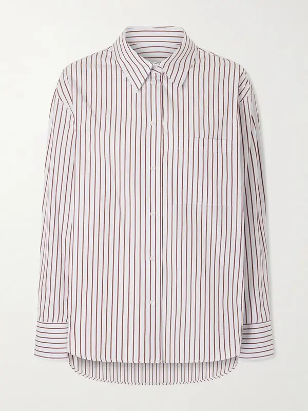 Loulou De Saison Maud Striped Cotton-poplin Shirt - Multi