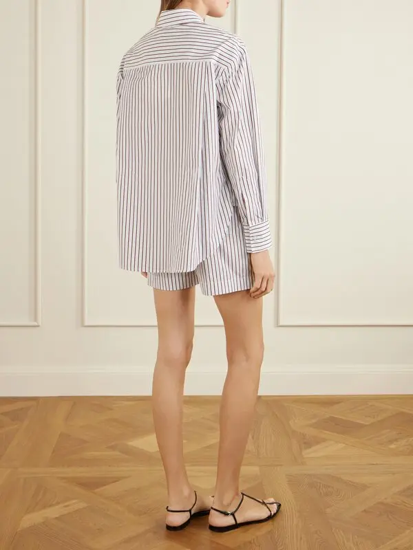 Loulou De Saison Maud Striped Cotton-poplin Shirt - Multi