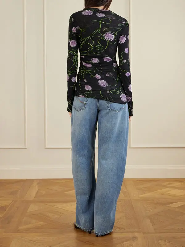 Stella McCartney Floral-print Jersey Top