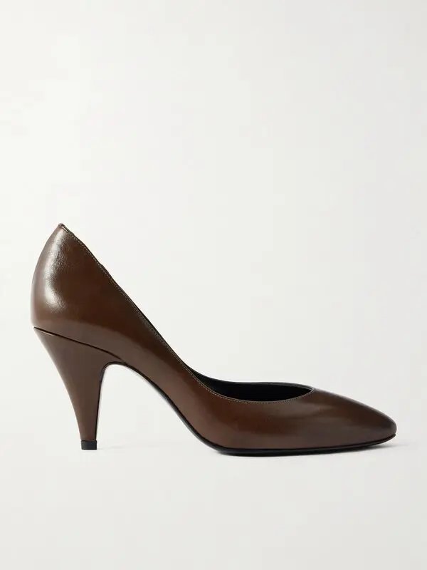 JUDE Haze Leather Pumps - Brown