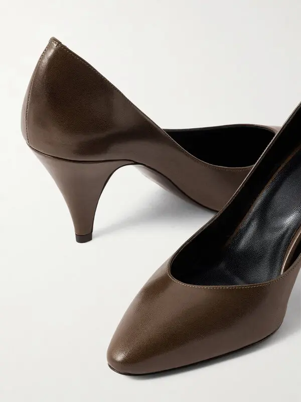JUDE Haze Leather Pumps - Brown