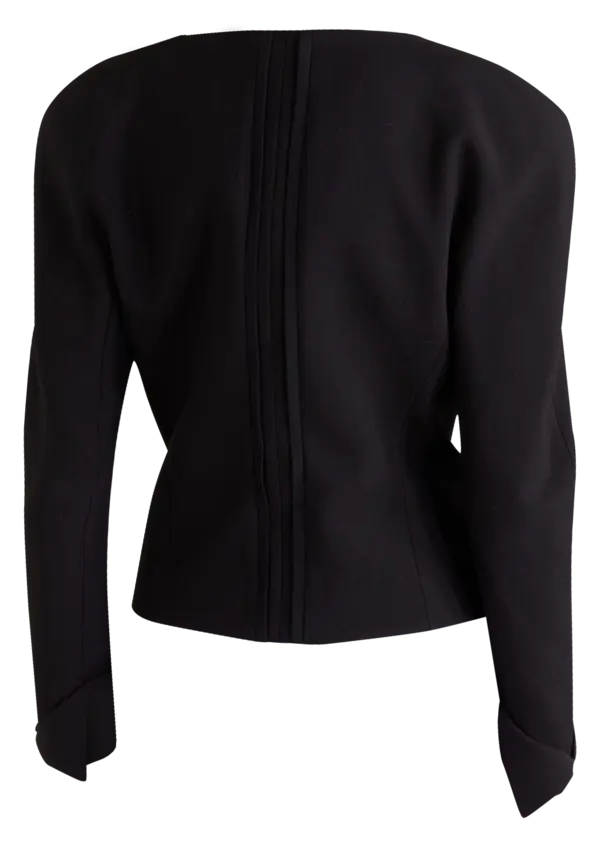 Chloé Wool-crepe Jacket - Black