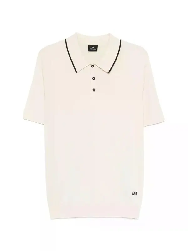 Paul Smith Piped Polo Shirt - Neutrals