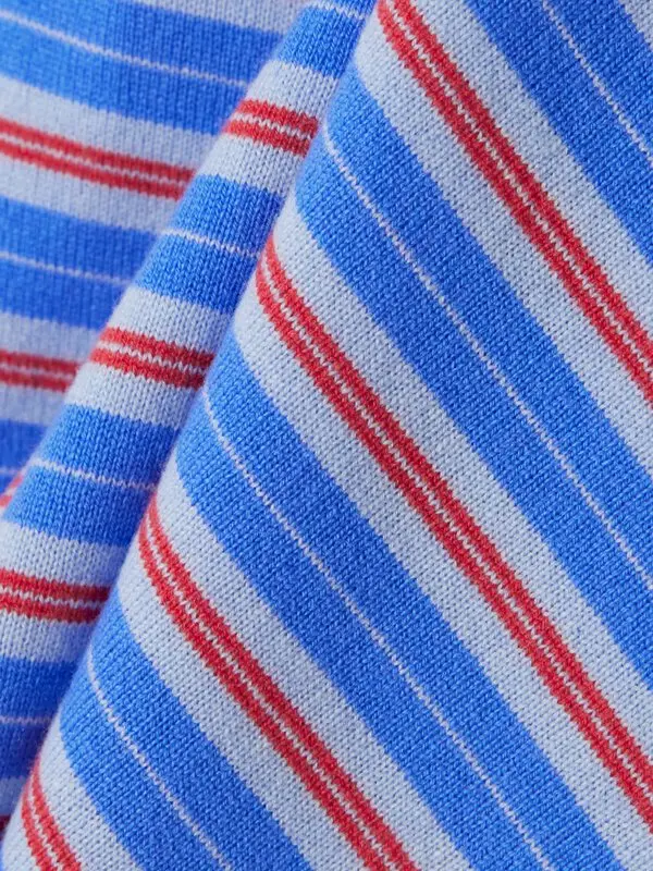 Guest In Residence Layered Striped Cashmere Polo Shirt