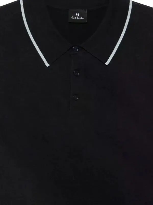 Paul Smith Piped-trim Polo Shirt - Blue