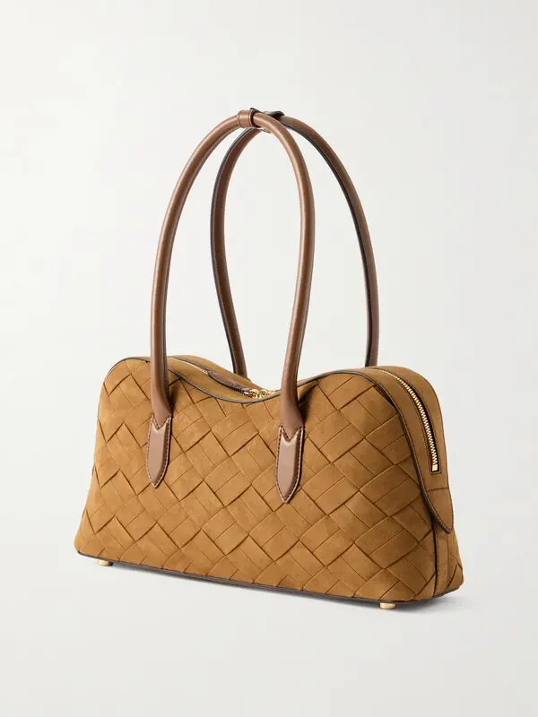 Stella McCartney Ryder Medium Woven Shoulder Bag - Brown