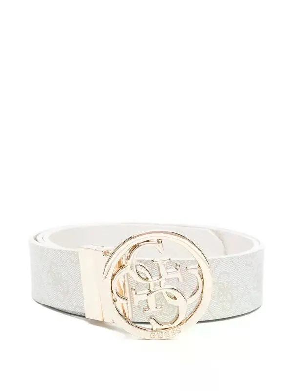 Guess Logo-buckle Belt - Grey