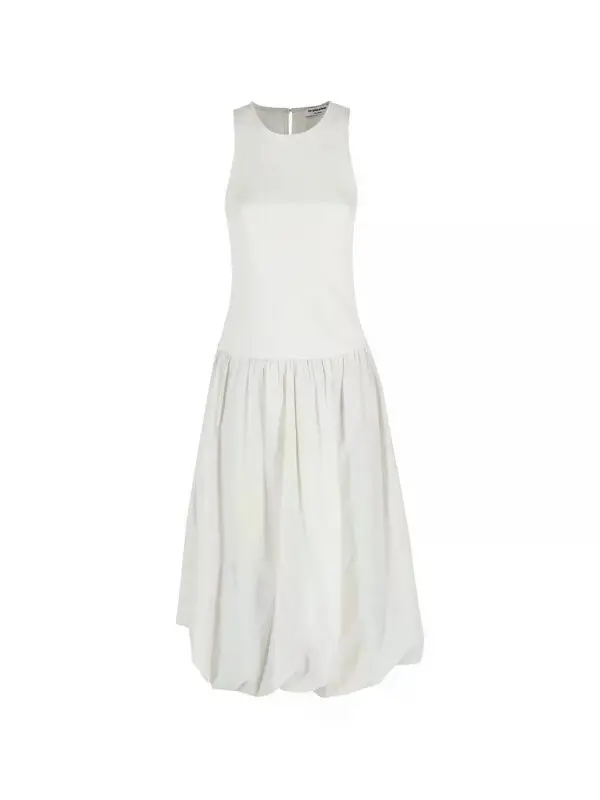 LA PISCINE Sleeveless Gathered Dress