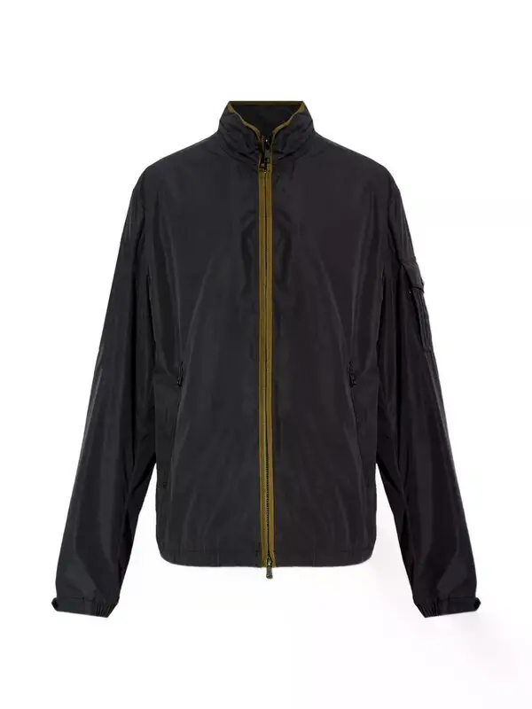 Moncler Jacket With Zip And Chest Pocket - Black