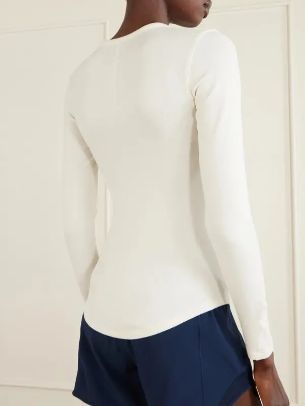 Lululemon Ribbed Stretch Lenzing™ Modal-jersey T-shirt - Neutrals