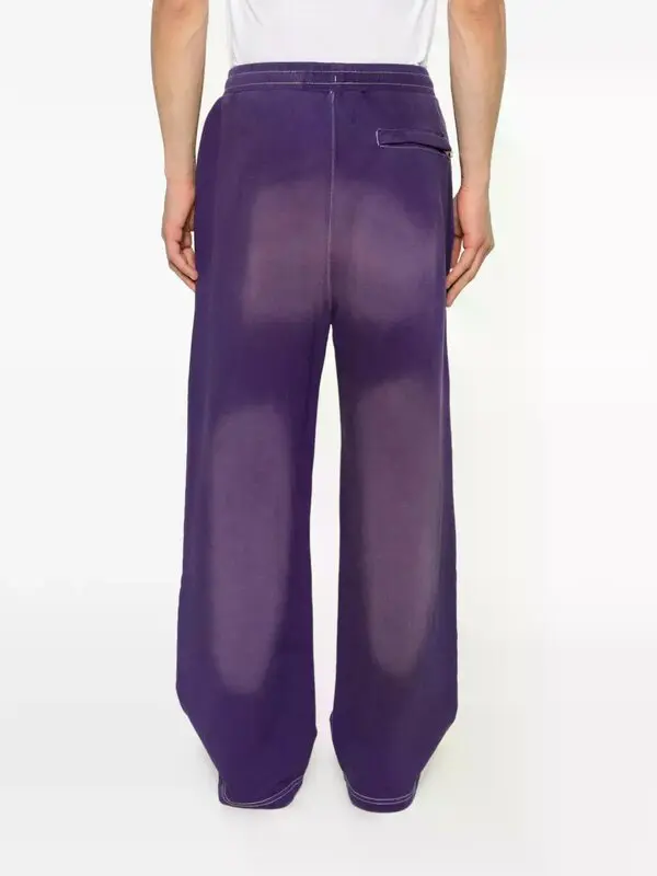 AWAKE NY Letter-embroidered Trousers - Purple