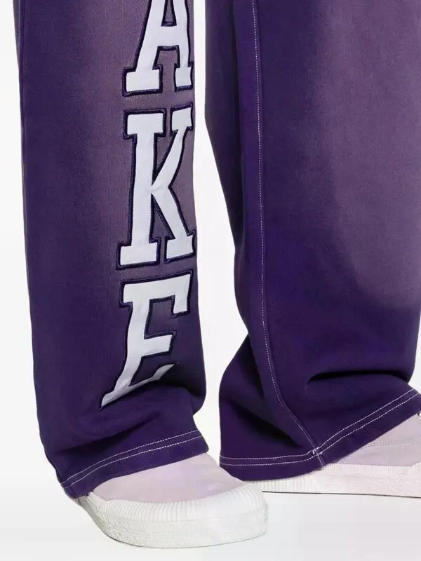 AWAKE NY Letter-embroidered Trousers - Purple