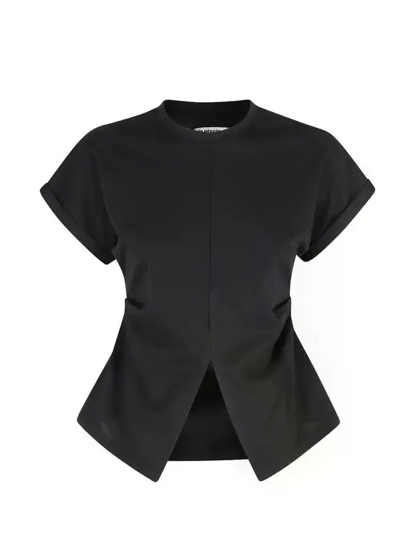 LA PISCINE Slit-detail Short-sleeve T-shirt