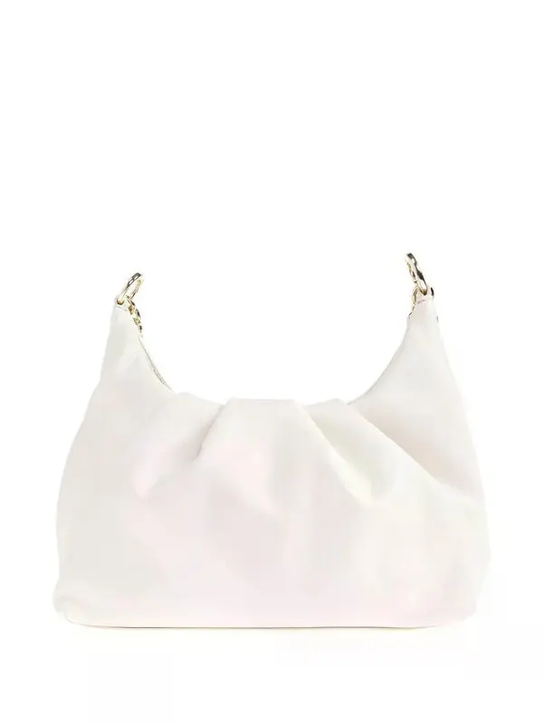 Furla Delia Lambskin Shoulder Bag With Chain Strap - White
