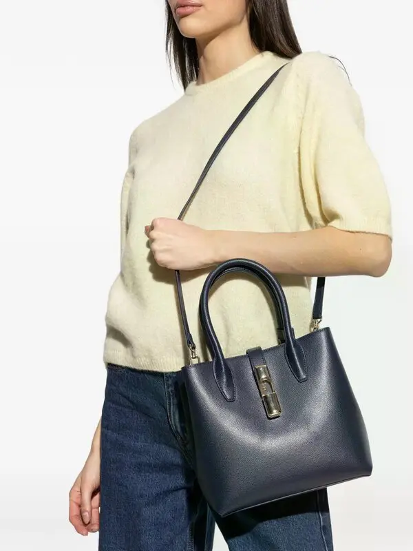 Furla Top-handle Lock Tote Bag - Blue