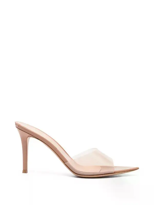 GIANVITO ROSSI Elle Pointed-toe Mules - White