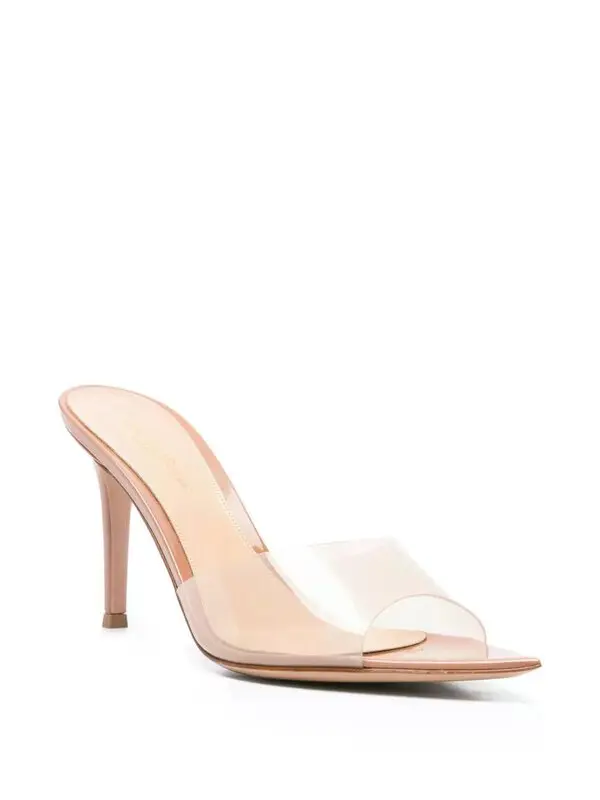 GIANVITO ROSSI Elle Pointed-toe Mules - White